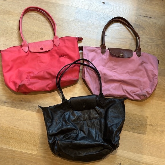 Longchamp | Bags | Bundle Of Three Authentic Longchamp Bags | Poshmark